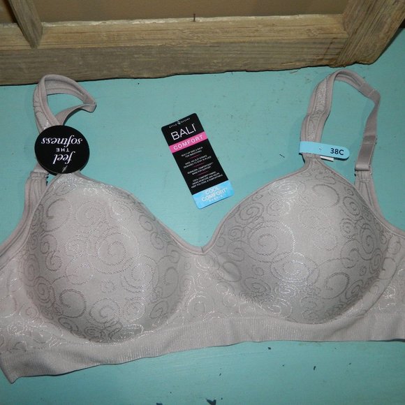 Bali | Intimates & Sleepwear | Bali Df3463 Womens Comfort Bra Gray Size ...